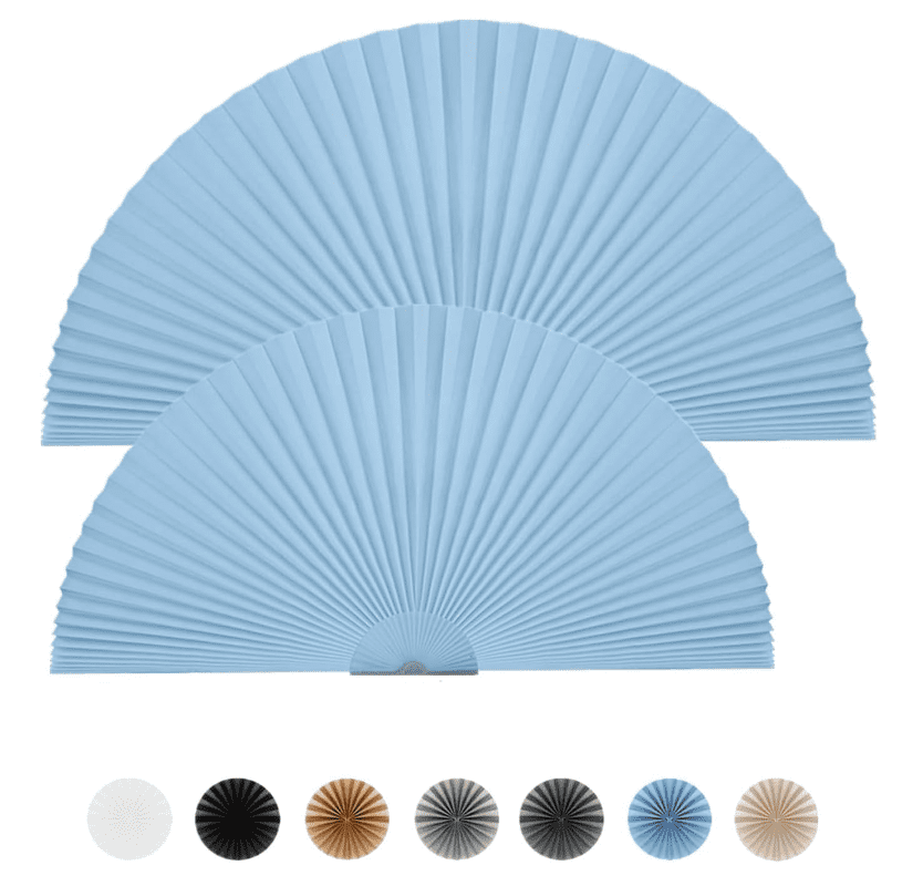 2PCS Half Moon Round Window Cover Half Circle Window Shades Cordless ...