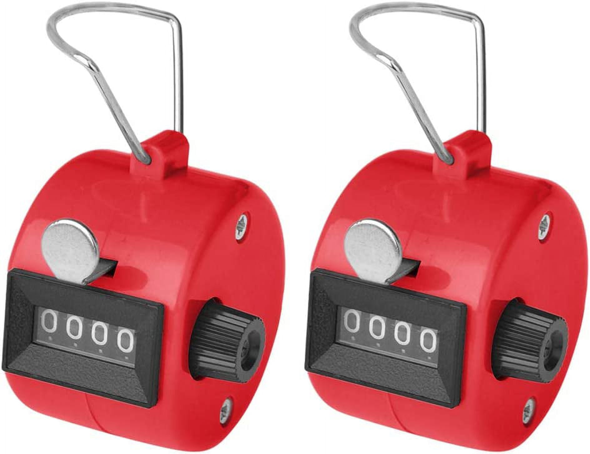 2PCS Hand Tally Counters, 4 Digital ABS Click Counter for Sport Stadium ...