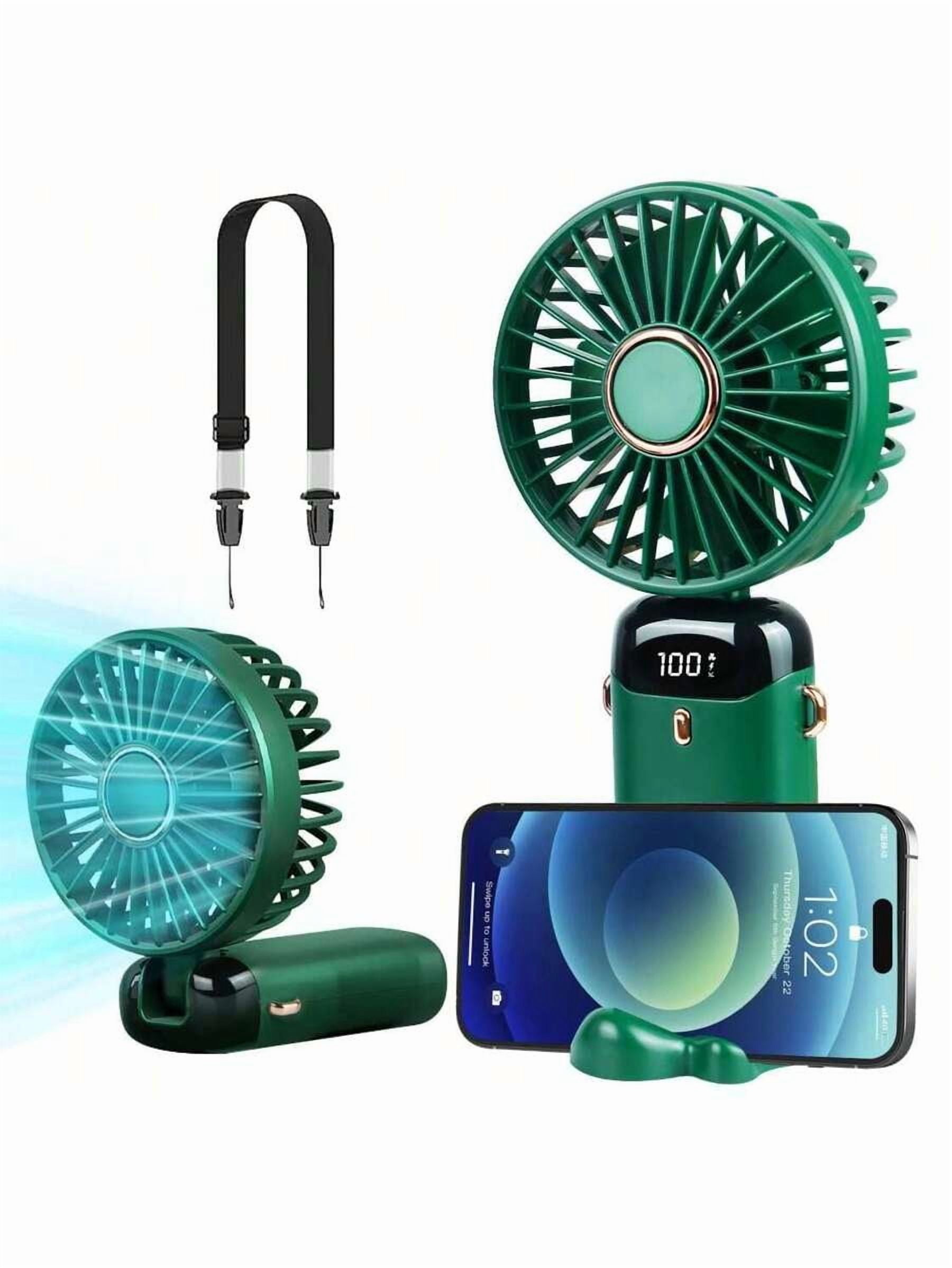 2PCS Handheld Fan, Combination Pack-Pink-Handheld Fan With 4000 MAh ...