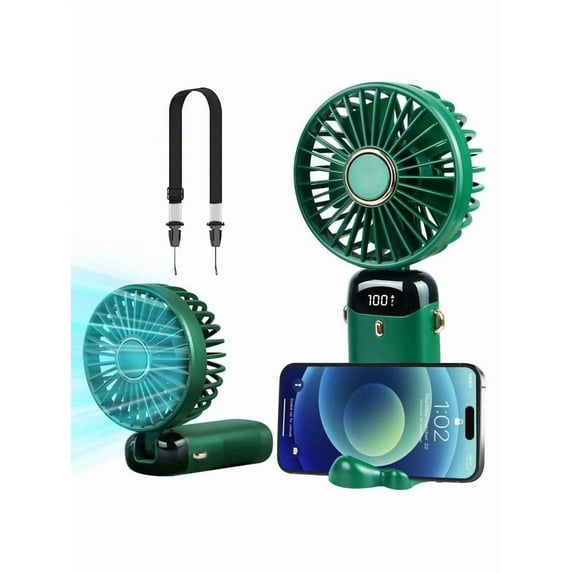 2PCS Handheld Fan, Combination Pack-Pink-Handheld Fan With 4000 MAh ...