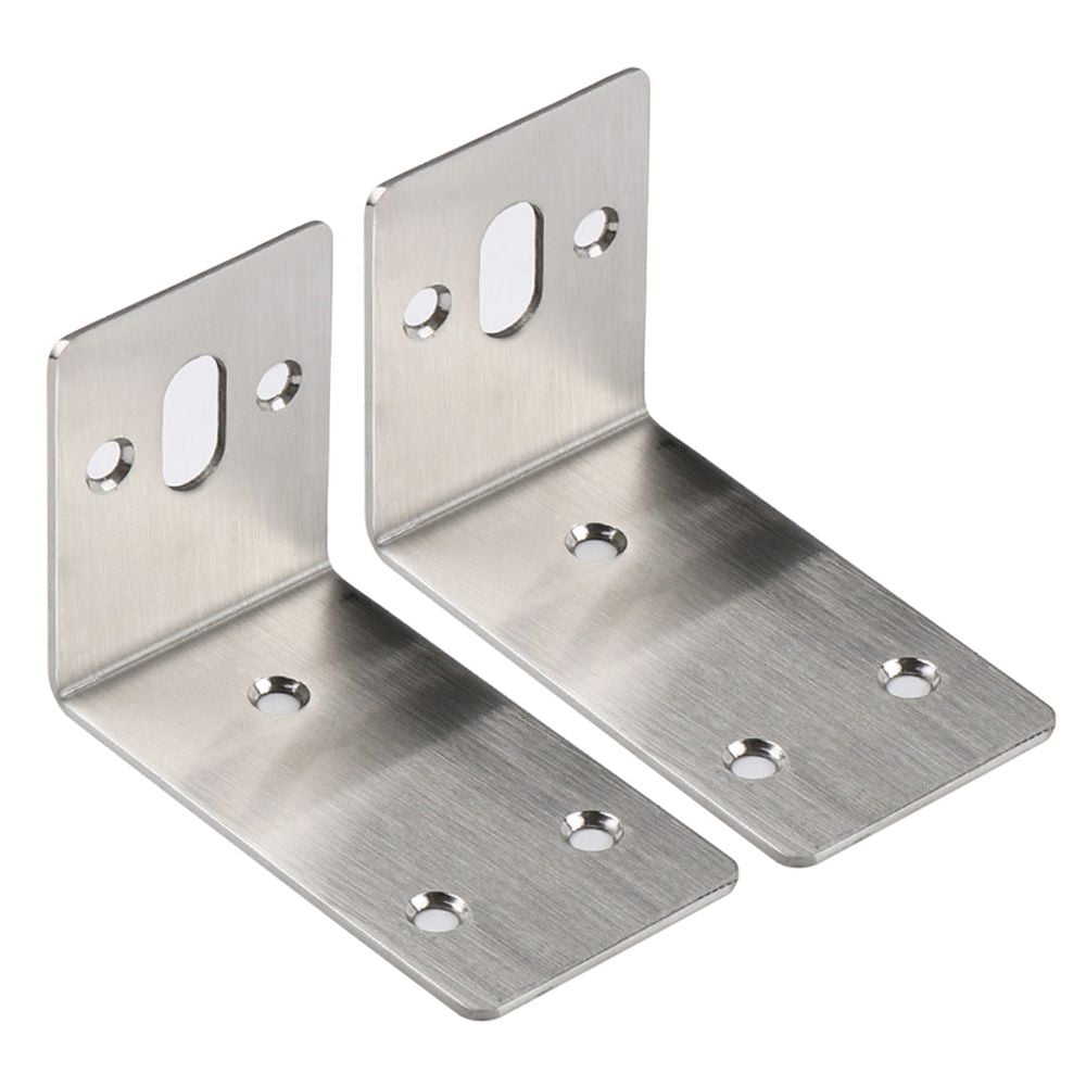 2PCS Hardware Stainless steel Reinforcement Brackets Stand Corner Guard ...