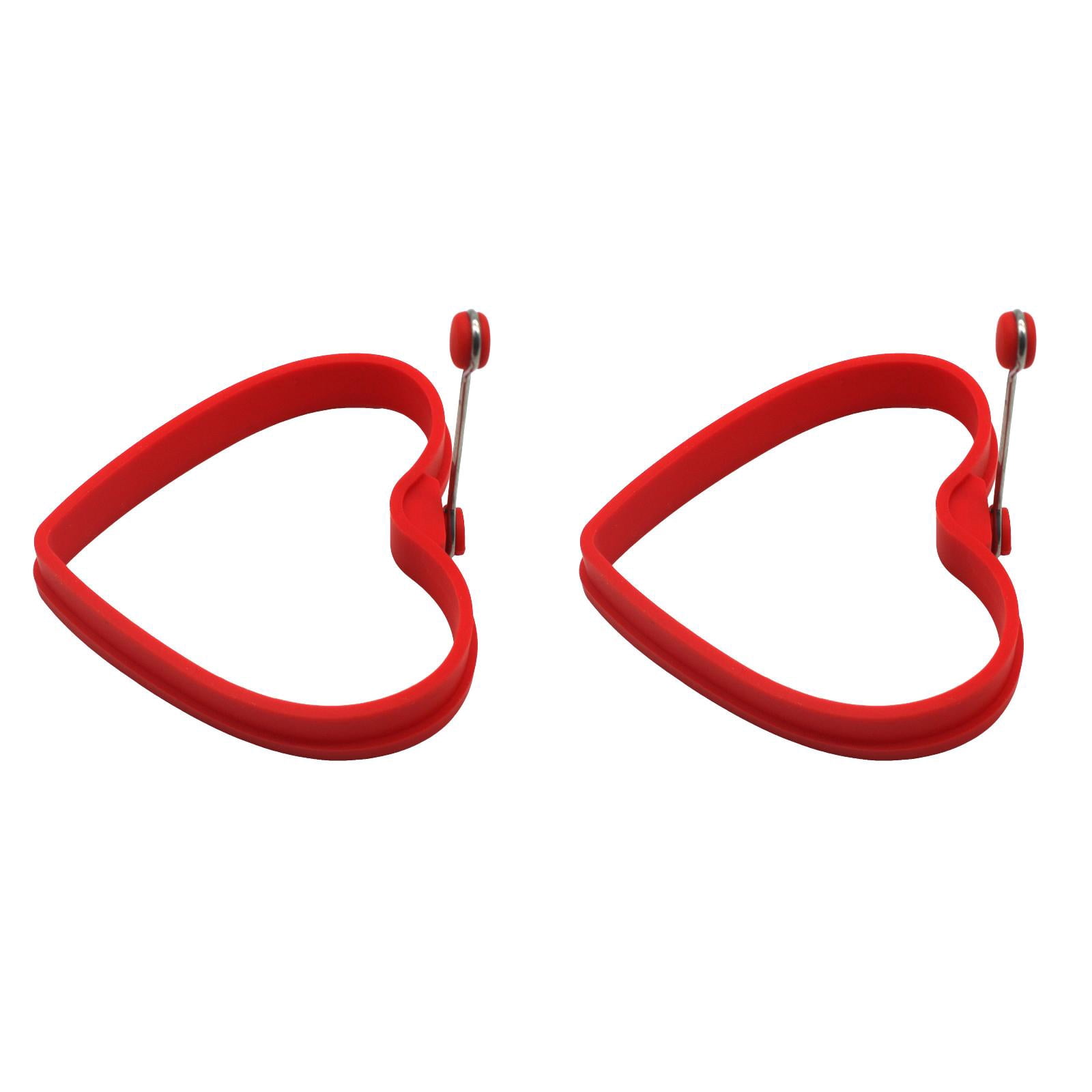 2PCS Heart Shaped Pancake Pancake Holiday Breakfast Tools Star Egg ...