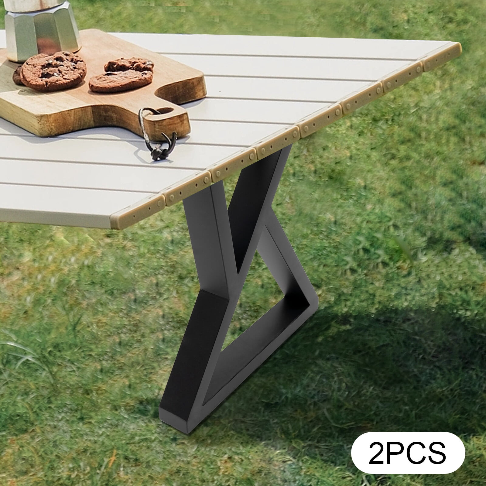 2PCS Heavy Duty Furniture Legs Black Table Leg Modern DIY Dining Coffee ...