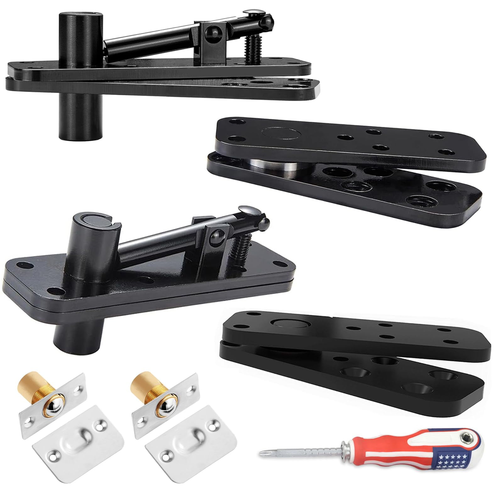 2PCS Hidden Door Hinge, Stainless Steel Hidden Hinges 573LB Load ...