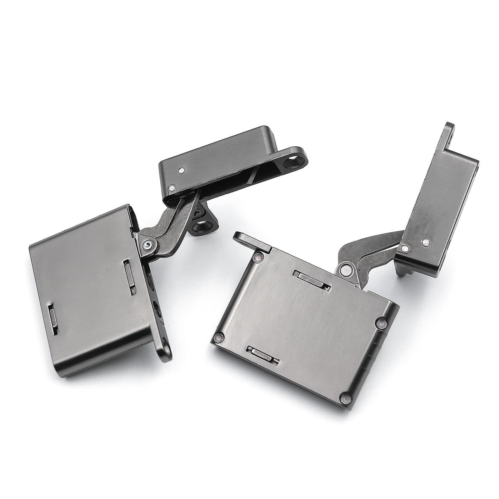 2PCS Hidden Door Hinges Zinc Alloy Heavy Duty 105° Degree Swing Butt ...