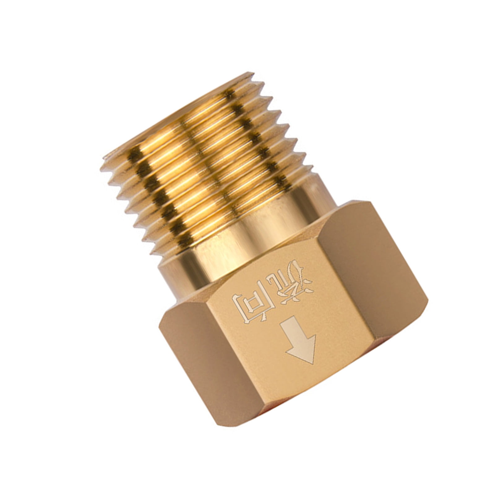2PCS High Temperature Brass Not Return Valves G1/2 Inch Threaded ...