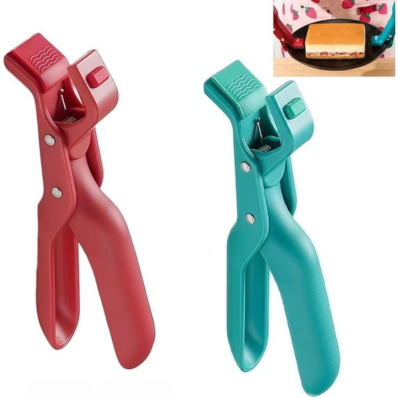 2PCS Hot Plate Grippers,anti scald bowl holder clip,non-slip hot plate ...