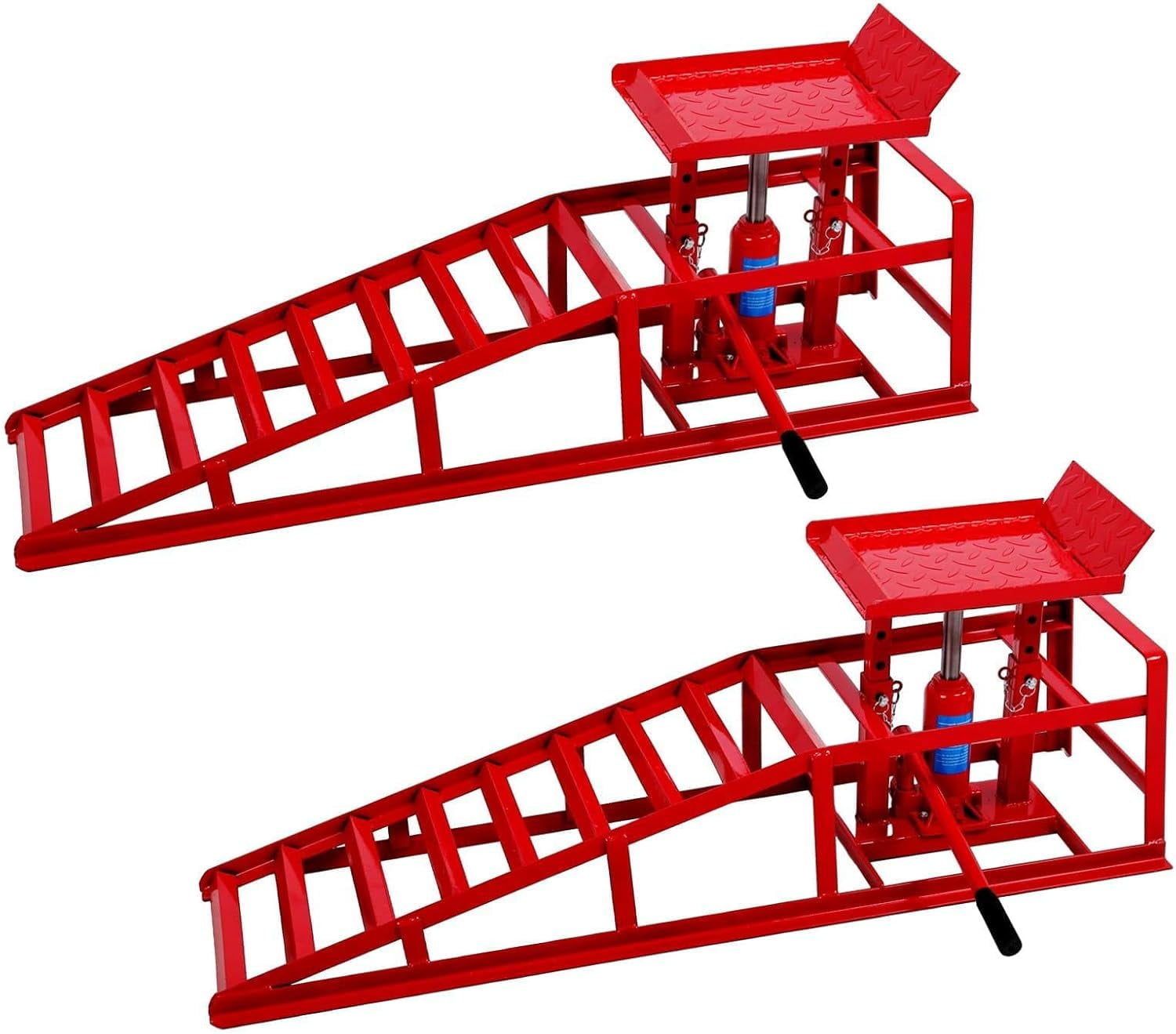 2PCS Hydraulic Car Ramps, Vehicle Ramps Heavy Duty Load 5T / 10000LBS ...