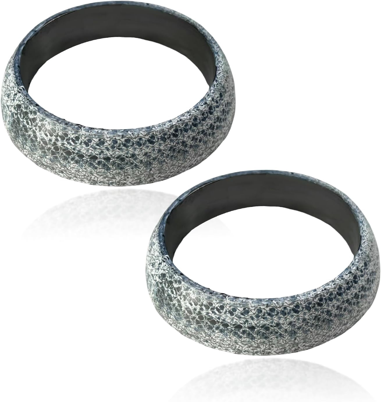 2PCS ID 48mm Car Exhaust Gasket, Graphite Construction Automotive ...