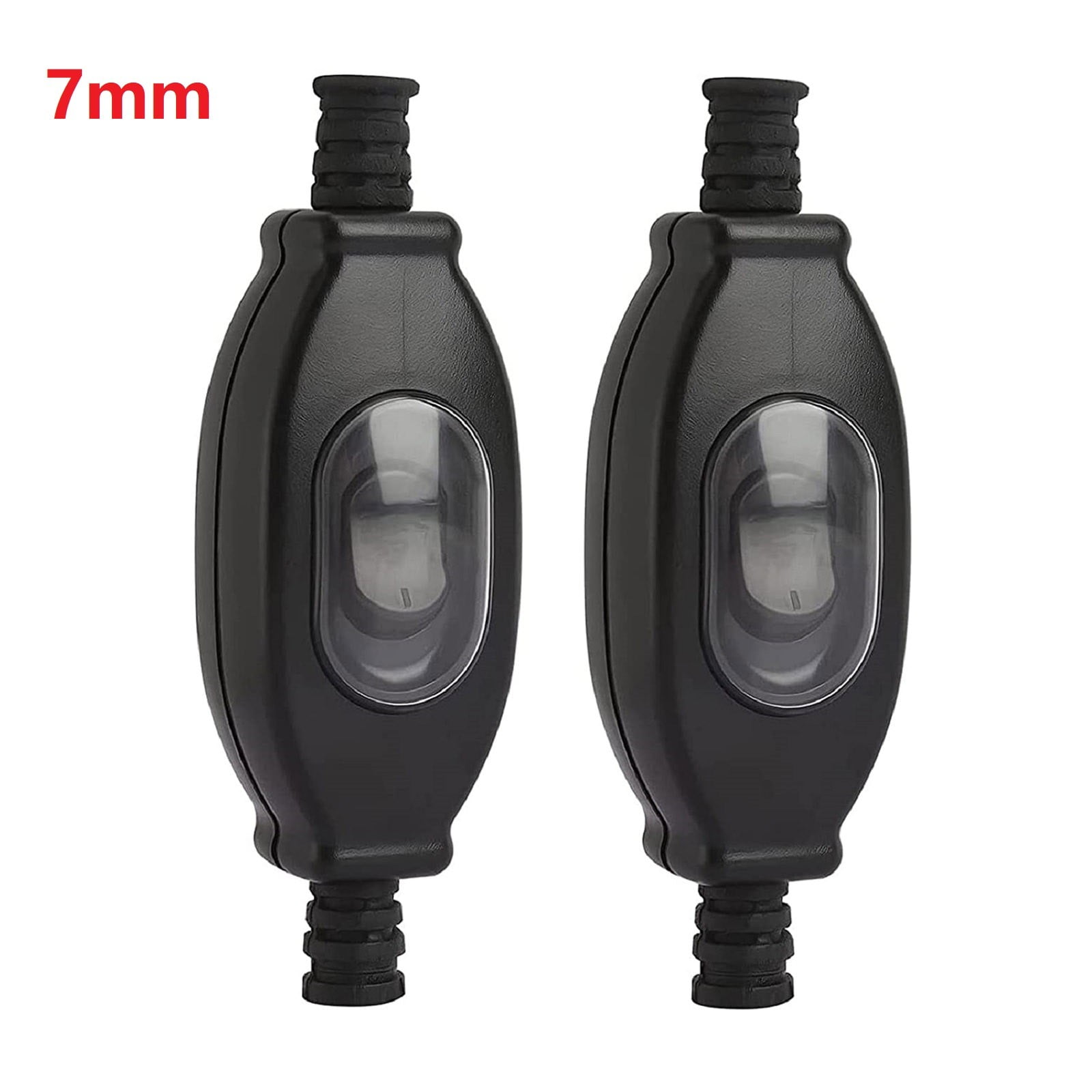 2PCS IP65 Waterproof Intermediate Switch Black Cord Switch Cable Switch ...