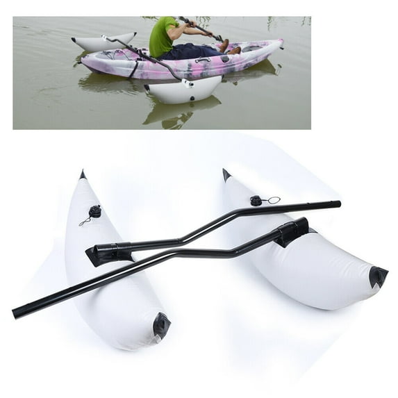 2Pcs Outrigger PVC Inflatable Outrigger Canoe Boat Fishing Outrigger ...