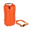 2PCS Inflatable Open Swimming Buoy Tow Float Dry Bag Double Air Bag ...