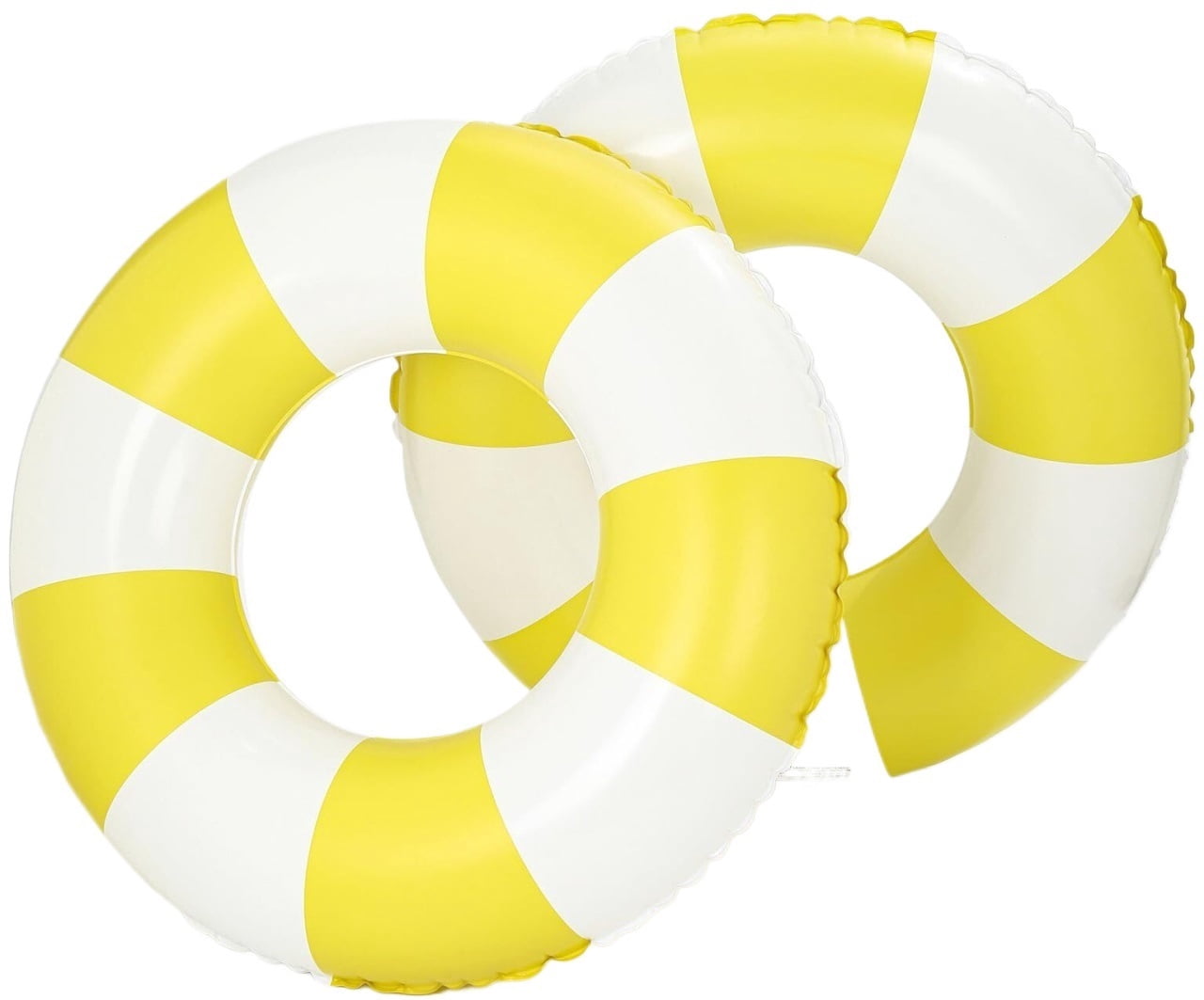 2PCS Inflatable Swim Ring,Striped Pool Large Swim Ring for Adults,30 ...
