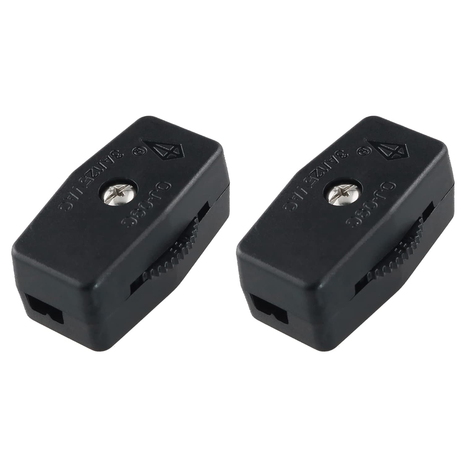 2PCS Inline Rotary Cord Switch Replacement Gear Rotary Switch Direct ...