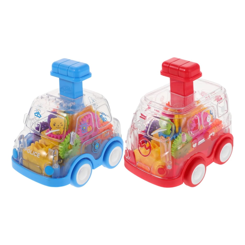 2PCS Interactive Press And Go Toy Car with Clear Body Design For Gear ...