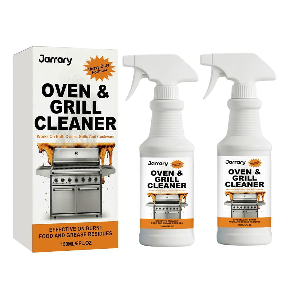 2PCS Jarrary Oven and Grill Cleaner Spray, Heavy Duty Degreaser for ...