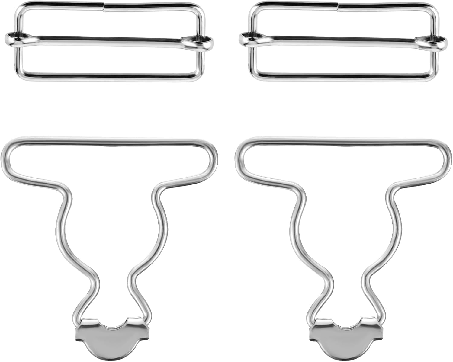 2PCS Jean Overalls Overall Buckles Adjustable Bib Clips No-Sew Button ...