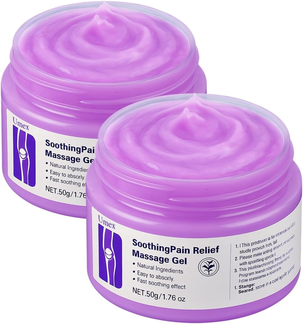 2PCS Joint Pain Gel Purple, Soothes Knees, Lumbar, Neck, Hands, and ...