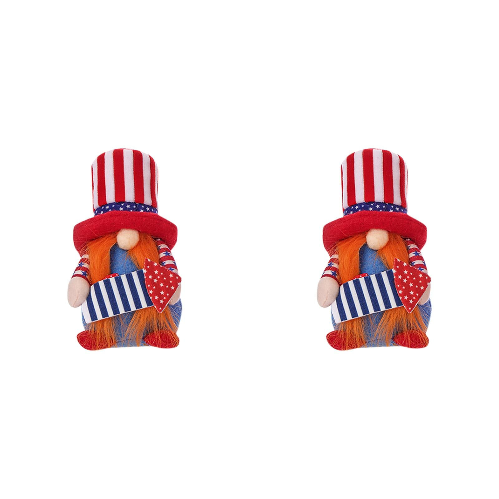 2PCS July 4th Decorations - Handcrafted Patriotic for Independence Day ...