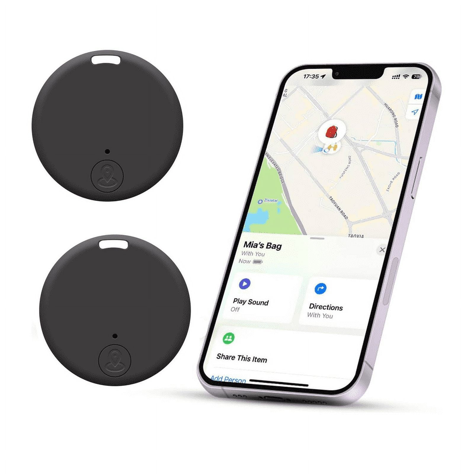 2PCS Key Finder，Bluetooth Luggage Tracker with Keychain for Apple Find ...