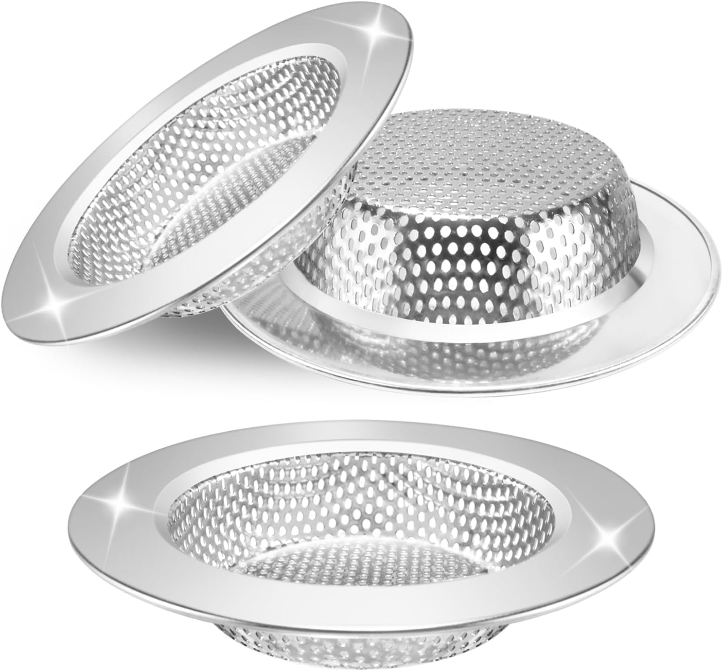 2PCS Kitchen Sink Strainer, Universal Sink Drain Filter, Sink Basket ...