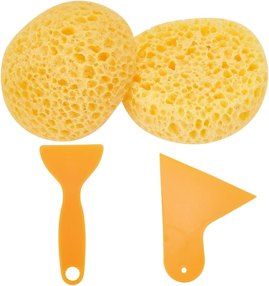 2PCS Knockdown Texture Sponge 2PCS 2 Styles Pu Sponge Brush Drywall ...