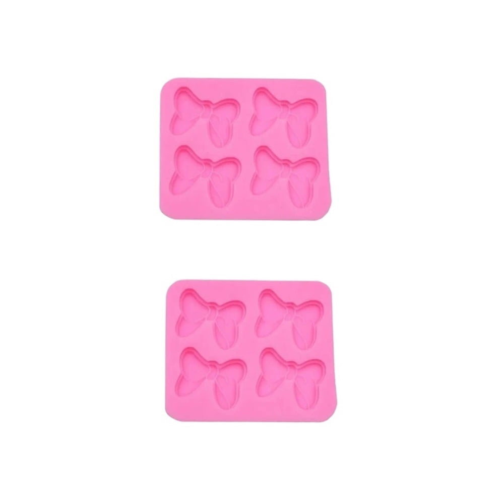 2PCS Knot Bow Butterfly Bow Tie Silicone Moulds Versatile Soft Silicone ...