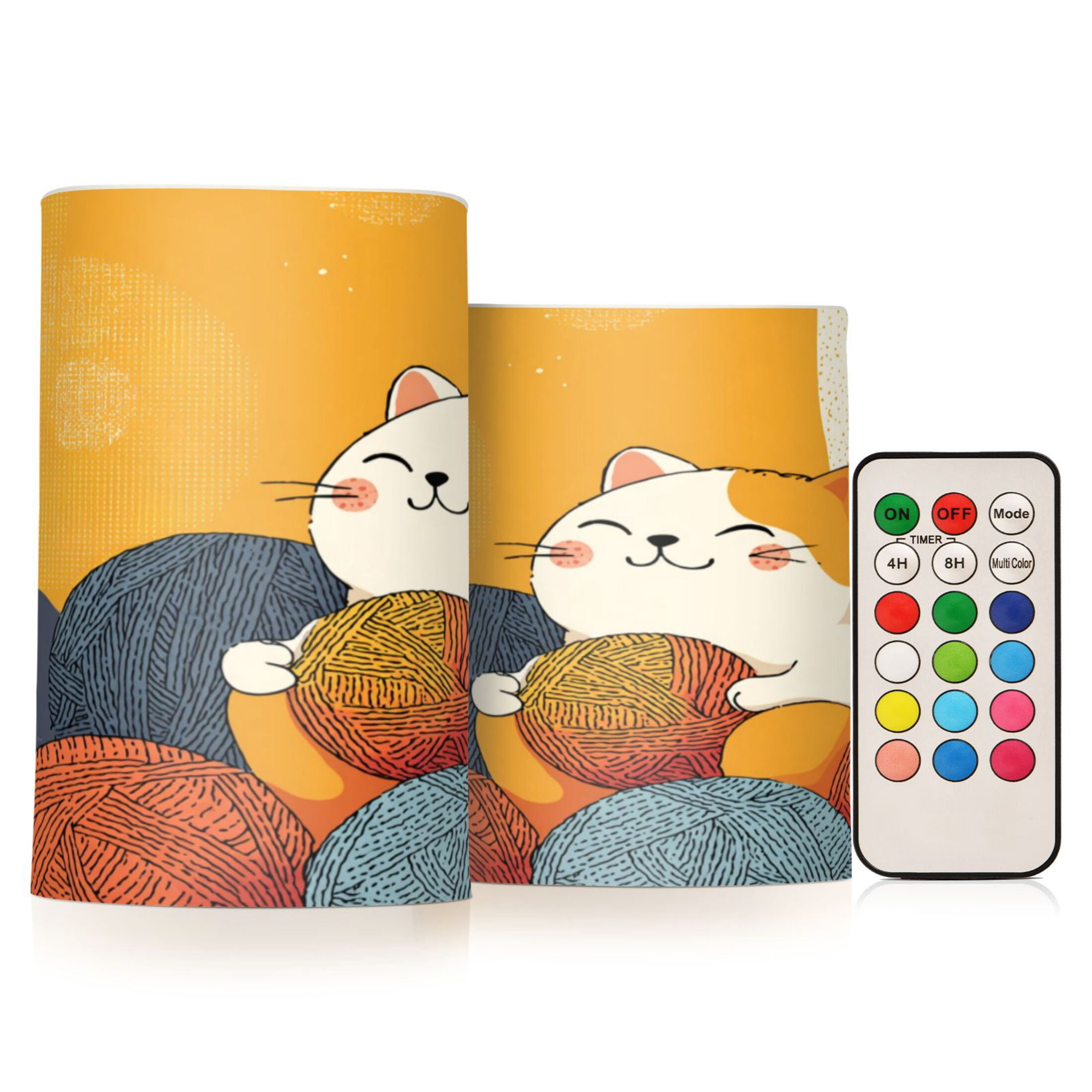 2PCS LED Flameless Candles with Remote and Timer Battery Operated Fake ...