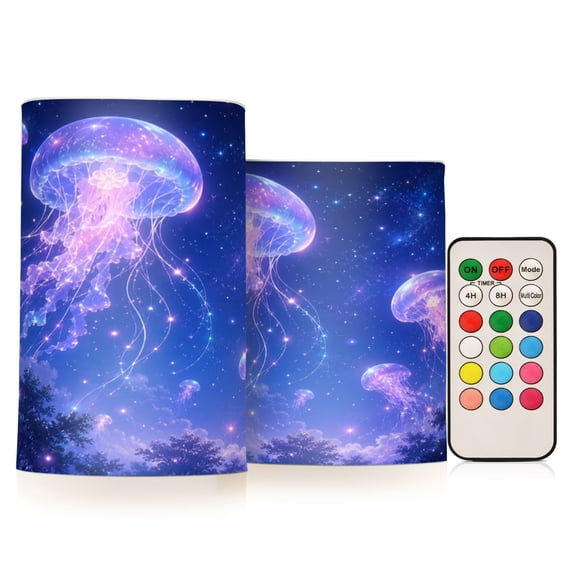 2PCS LED Flameless Candles with Remote and Timer Battery Operated Fake ...