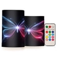 2PCS LED Flameless Candles with Remote and Timer Battery Operated Fake ...