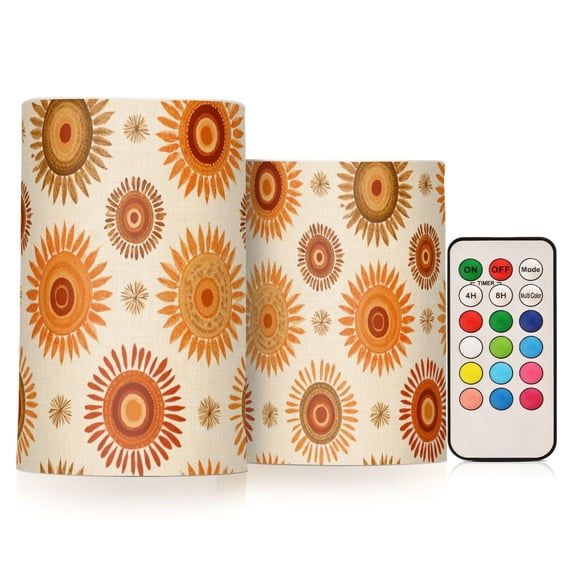 2PCS LED Flameless Candles with Remote and Timer Battery Operated Fake ...