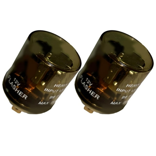 2PCS LED Flasher Relay,Heavy Duty 12V 2-Pin Electric Turn 2Pin Two ...