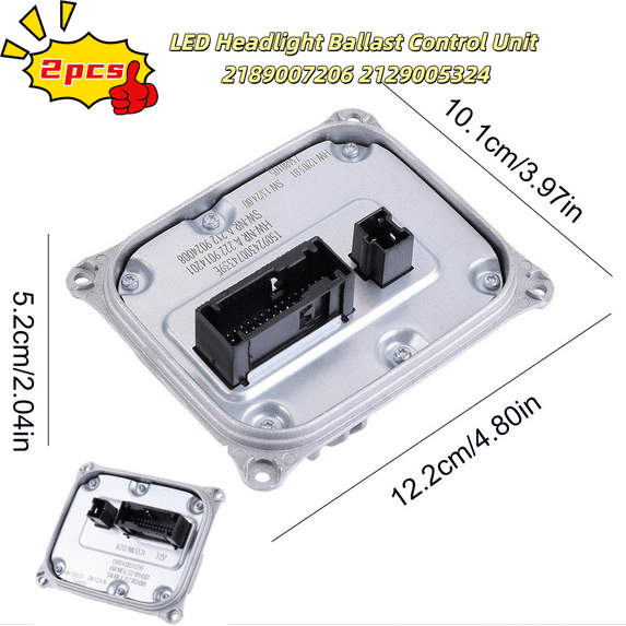 2PCS LED Headlight Ballast Control Unit 2189007206 2129005324 ...