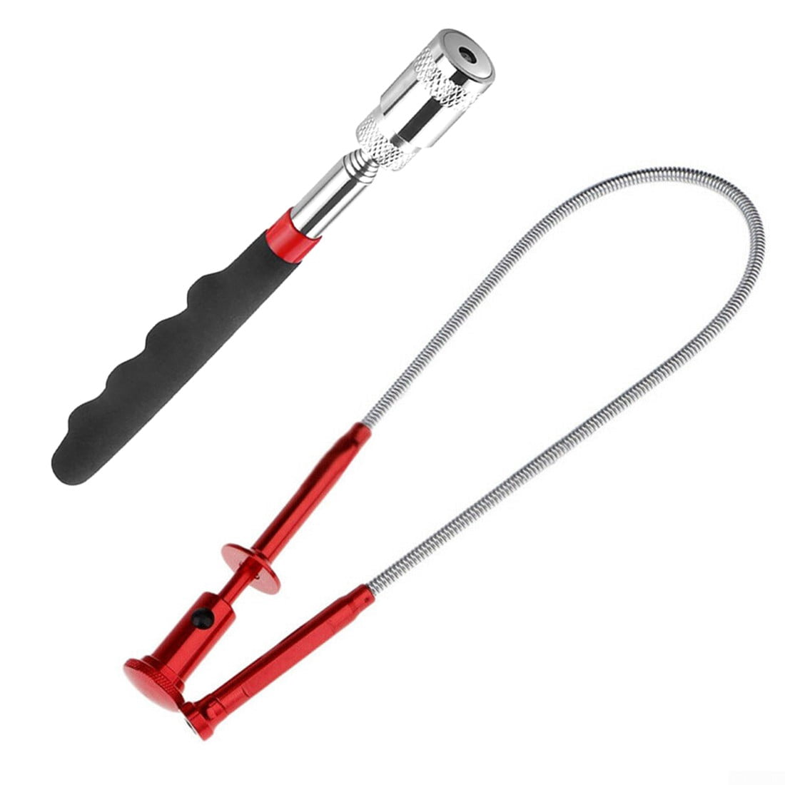 2PCS LED Light Pick Up Tool Grabber Finger Flexible Claw Magnetic Grab ...