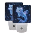 2PCS LED Night Light Auto On/Off Sensor Warm Light Dusk to Dawn for ...