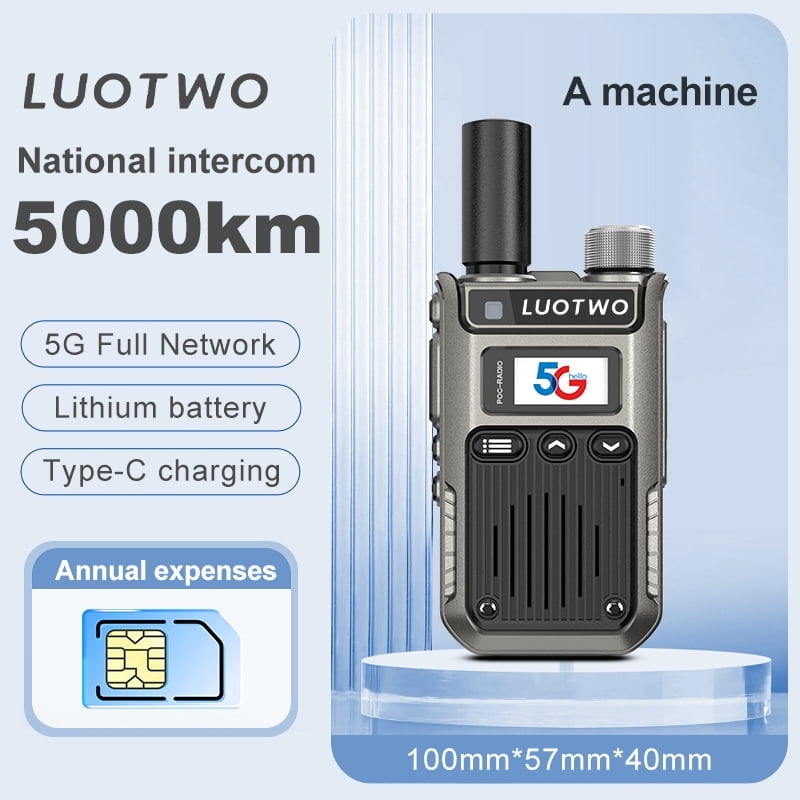2PCS LUOTWO N6300 POC walkie talkie internet 4G Two-way radio ...