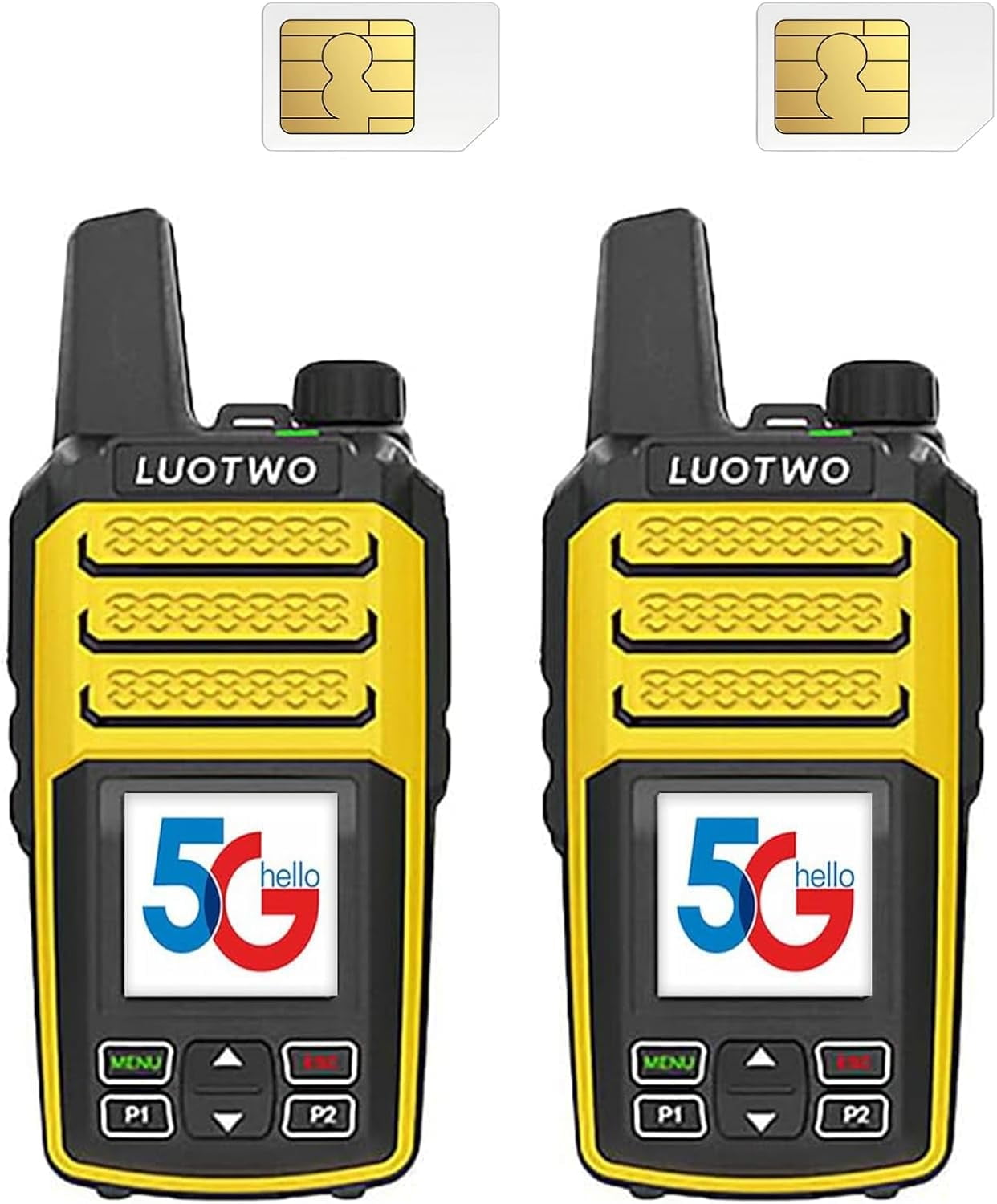 2PCS LUOTWO N88 Global-ptt 4G POC walkie Talkie for Adults Long Range ...