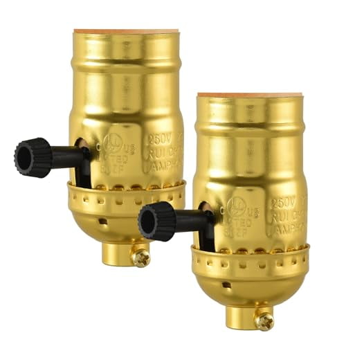 2PCS Lamp Socket Replacement, UL Listed E26 Standard Threaded Base ...