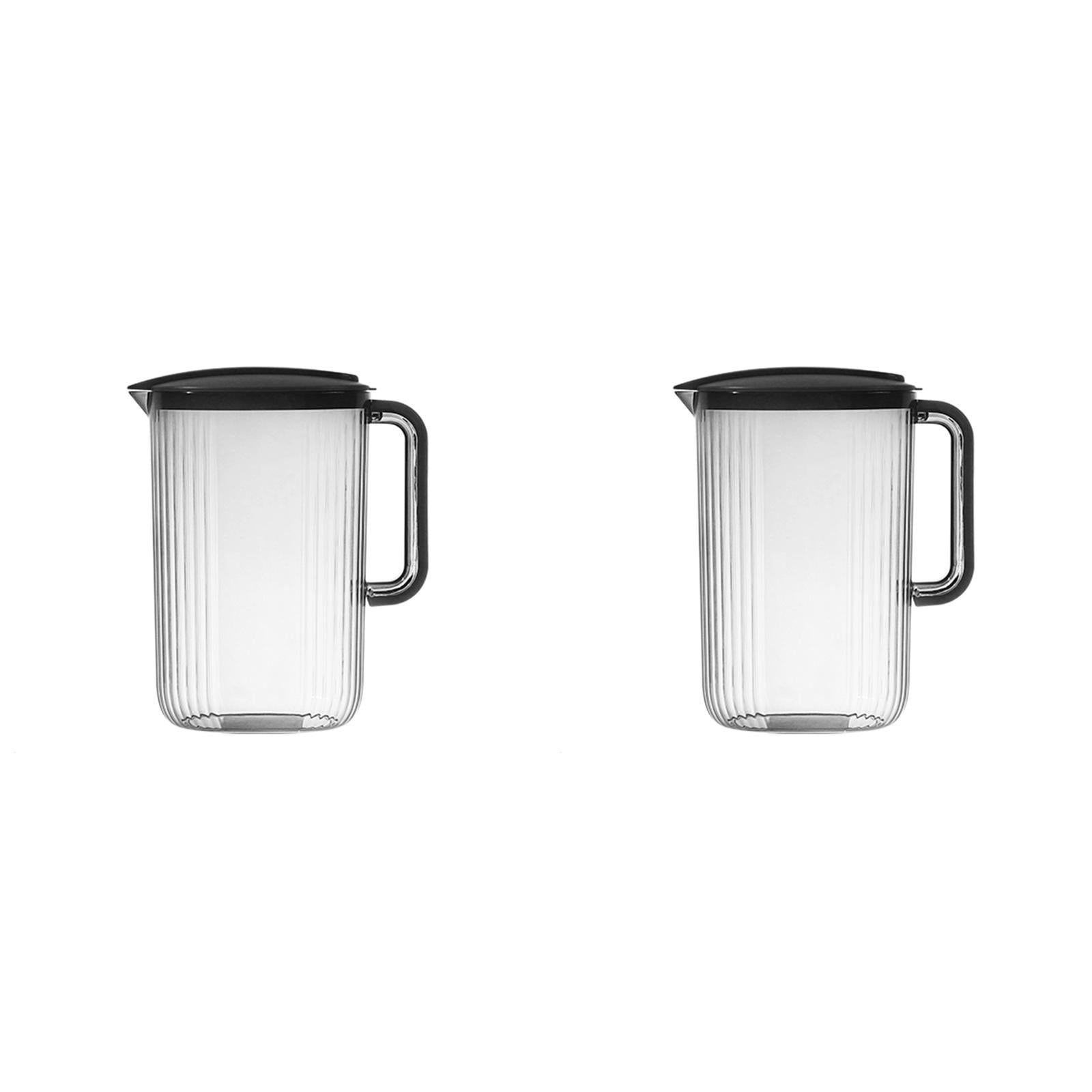 2PCS Large Capacity Plastic Cold Water Pitcher, Pitcher with Lid ...
