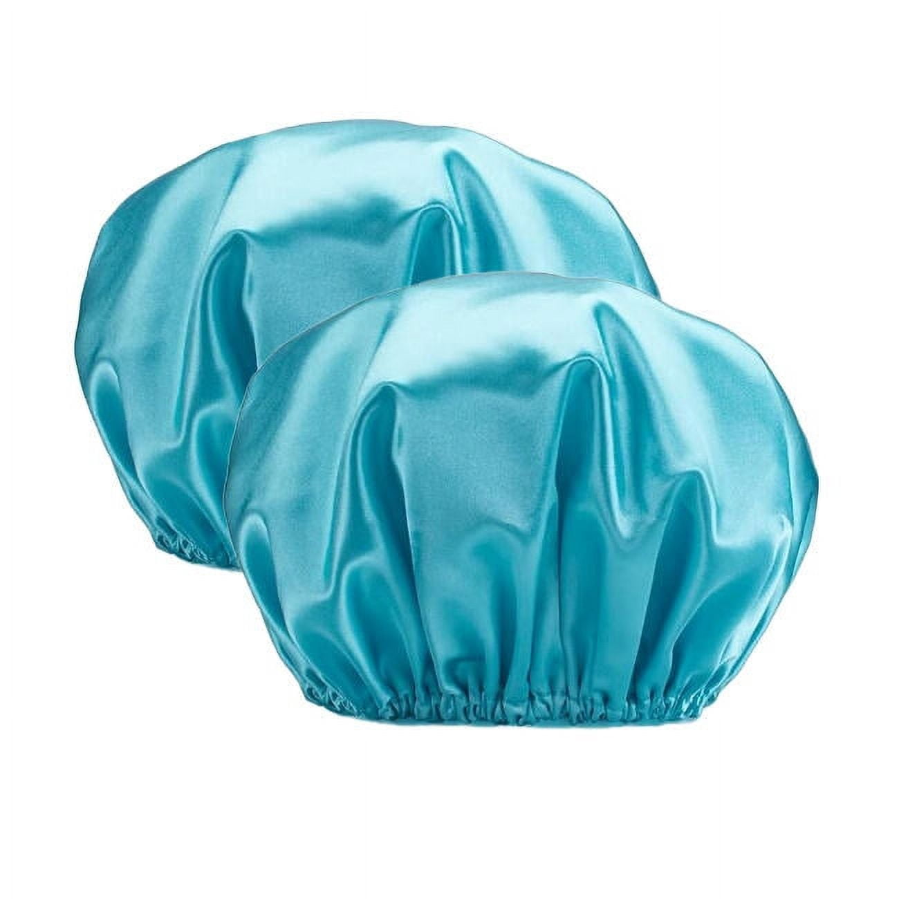 2PCS Large Shower Cap, Double Waterproof Hair Cap for Long Hair ...