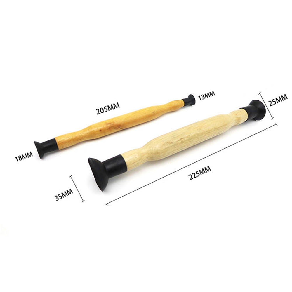 2PCS Large+Small Grip Valve Grinding Stick Lapping Tool Suction Cup Lap ...
