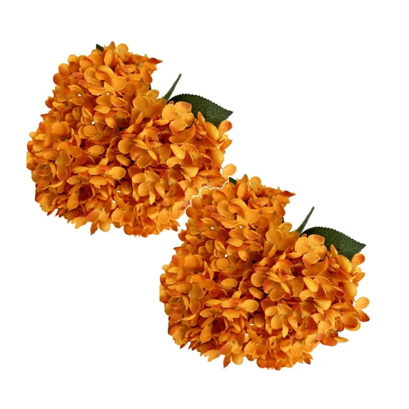 2PCS Lifelike Artificial Silk Hydrangea Flowers, Large Hydrangea Flower ...