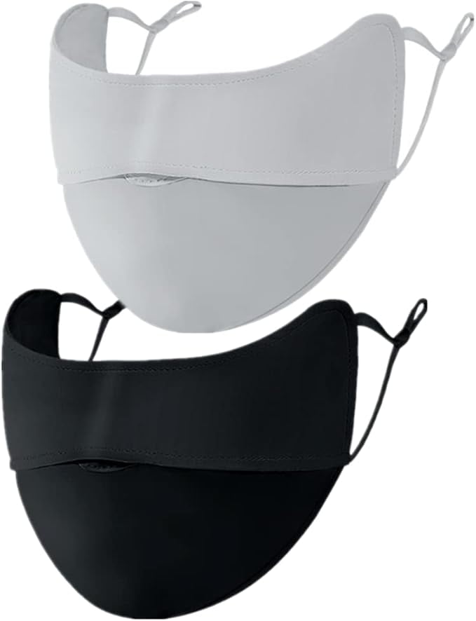 2PCS Ligart UV Face Mask Washable Reusable Exercise Breathable Sun ...