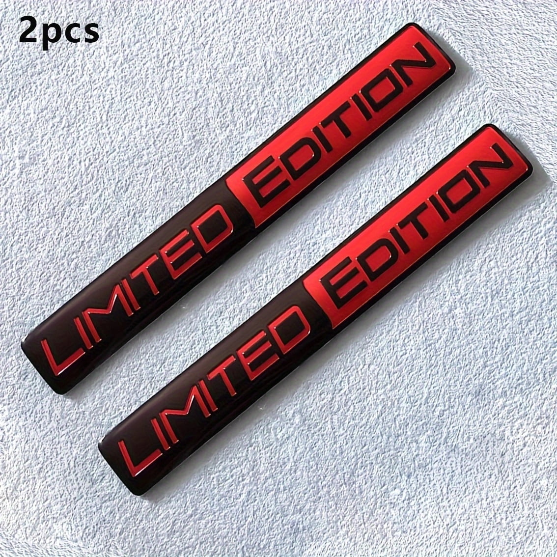 2PCS Limited Edition Emblem 3D Metal Badges Decal Sticker Auto Racing ...
