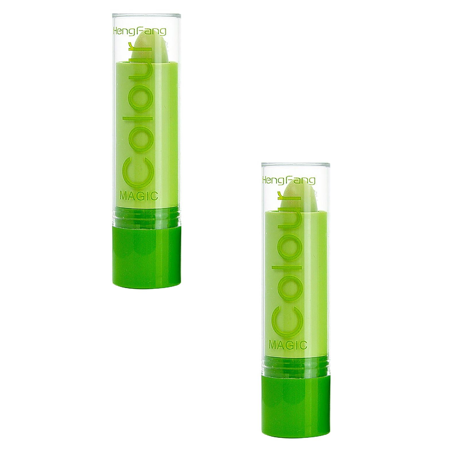 2PCS Lip Butters Lip Temperature Moisturizer Gloss Long Aloe Balm ...