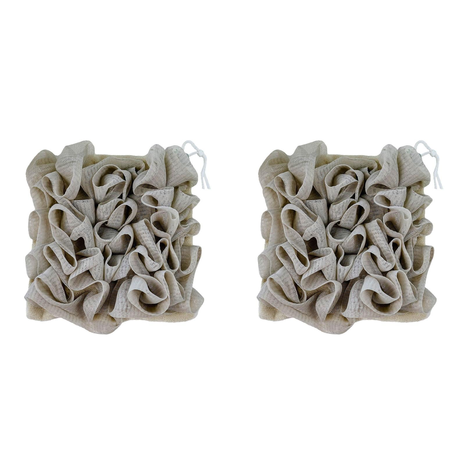 2PCS Loofah Cloth for Bar Soap - Soft Washcloth & Loofah Combo with ...