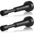 2PCS Matte Black Door Stoppers for Wall - 4.33 Inch Spring Door Stop ...