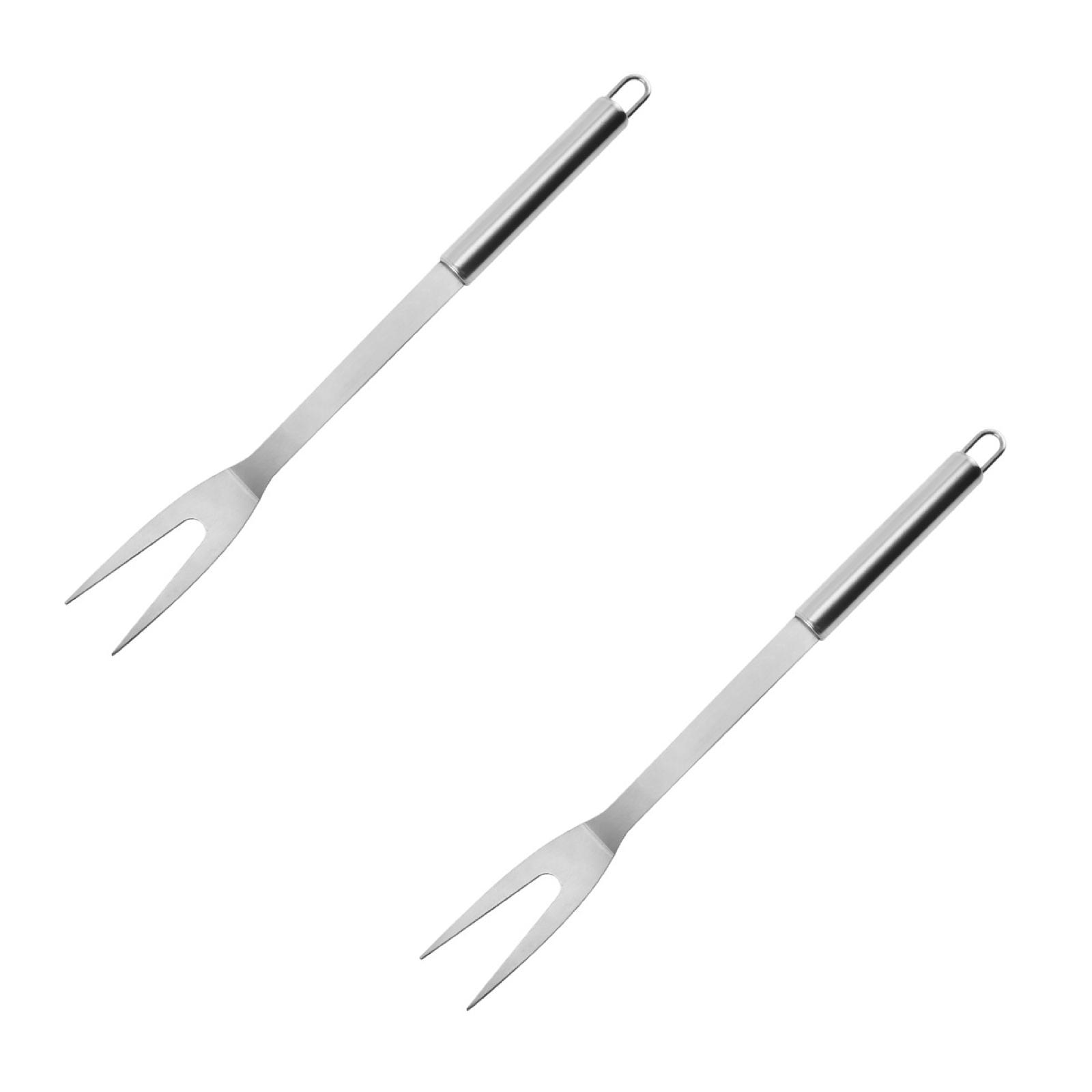 2PCS Meat Fork Stainless Steel Carving Fork Barbecue Fork for Chicken ...