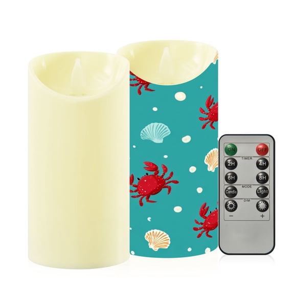 2PCS Medium Flameless Candles Lamp Flameless Candles Slanted Candle ...