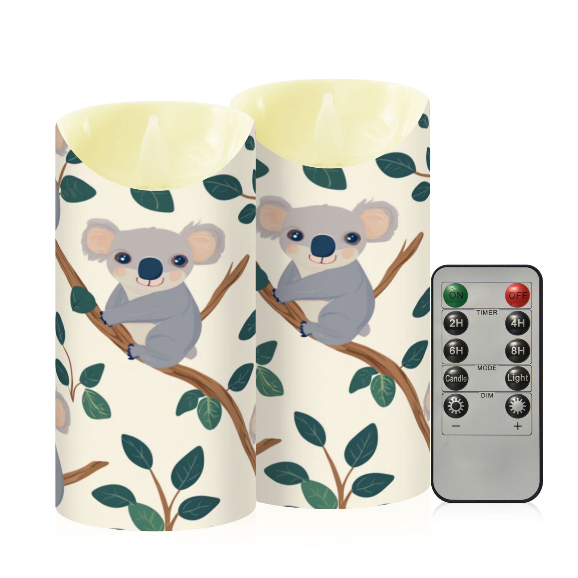 2PCS Medium Flameless Candles Lamp Flameless Candles Slanted Candle ...